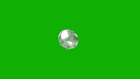 Spinning Diamond Motion Graphics Green Screen Stock Footage Video (100% ...