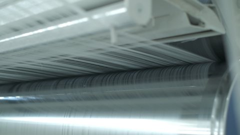 Polymer Thread Making Machine Action Stock Footage Video (100% Royalty ...