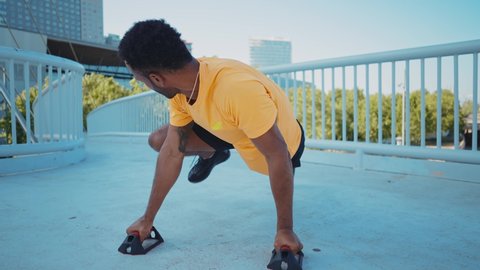 Cinematic Video Urban Runners Athletes Training Stock Footage Video ...