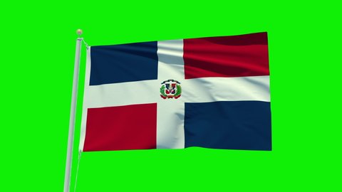 Seamless Loop Animation Dominican Republic Flag Stock Footage Video ...