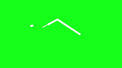 Diagonally Moving Line Animation Green Screen Stock Footage Video (100% ...