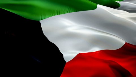Kuwait Flag National 3d Kuwait Flag Stock Footage Video (100% Royalty ...