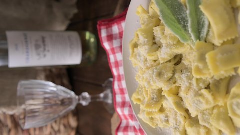 Plin Del Piemonte Ravioli Del Plin Stock Footage Video (100% Royalty ...