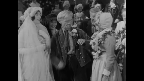 Circa 1922 This Silent Film Brides Stock Footage Video (100% Royalty ...