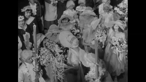 Circa 1922 This Silent Film Bride Stock Footage Video (100% Royalty ...
