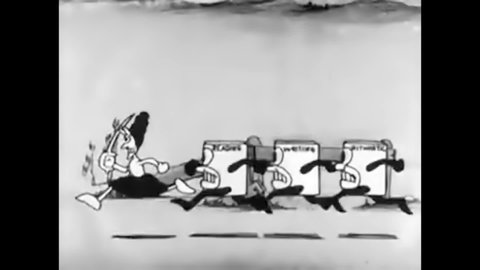 Circa 1925 This Animated Film Liveaction Stock Footage Video (100% ...