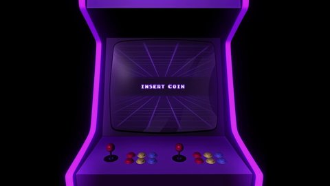 Arcade Game Machine Intro 3d Graphics Stock Footage Video (100% Royalty-free) 1093165909 ...