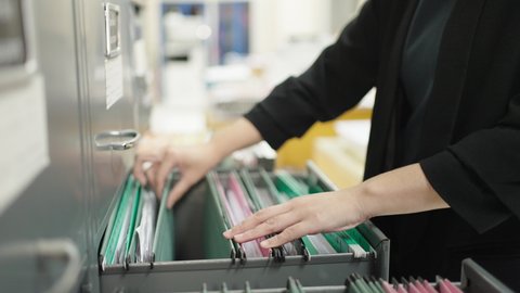 Important Documents Files Placed Filing Cabinet Stock Footage Video ...