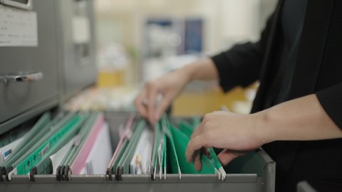 Important Documents Files Placed Filing Cabinet Stock Footage Video ...