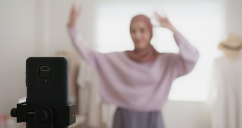 Islam Youtuber Arab Influencer Vlogger Beauty Stock Footage Video (100% ...