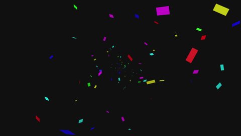 Video Transparent Background Which Colorful Confetti Stock Footage ...