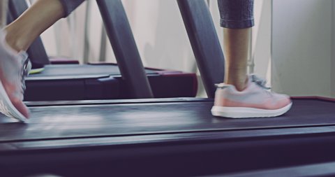 Health Gym Feet Fitness Group Walking Stock Footage Video (100% Royalty ...