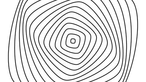 Rounded Rectangle Infinite Loop Animation Seamless Stock Footage Video ...