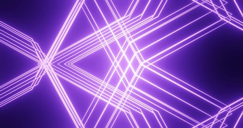 3d Render Neon Purple Lines Stock Footage Video (100% Royalty-free ...