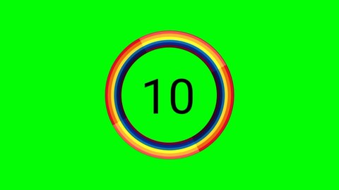 4k Video Countdown Animation Countdown Countdown Stock Footage Video ...