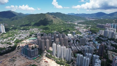 Countryside Housing Land Construction Project Fanling Stock Footage ...