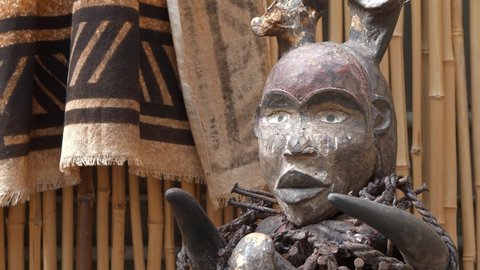 Cultural Artifact Baga Tribe Who Live Stock Footage Video (100% Royalty ...