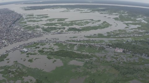 4k Aerial Shot Beautiful Iquitos City Stock Footage Video (100% Royalty ...