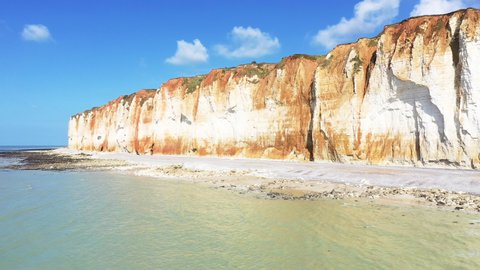 Huge Chalk Cliffs On Coasts Around Stock Footage Video (100% Royalty ...