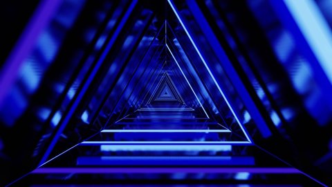 Night Blue Vj Loop Background Triangle Stock Footage Video (100% ...