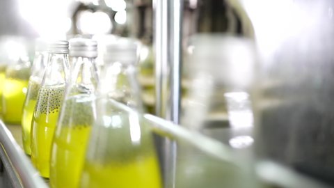 Beverages Factory Beverages Manufacturers Quality Control Stock Footage ...