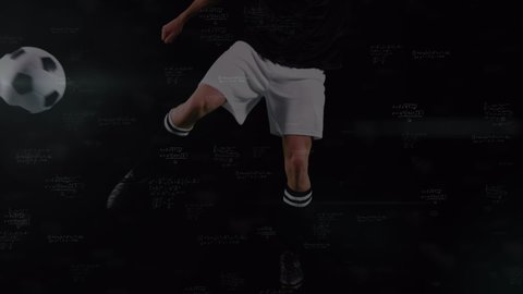 Animation Binary Code Over Legs Caucasian Stock Footage Video (100% ...