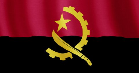 Angolan Flag Seamless Loop Animation 4k Stock Footage Video (100% ...