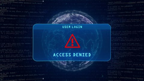 Access Denied Warning User Login Interface Stock Footage Video (100% Royalty-free) 1093296839 ...