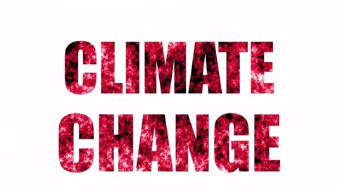 Climate Change Cinematic Title White Background Stock Footage Video ...