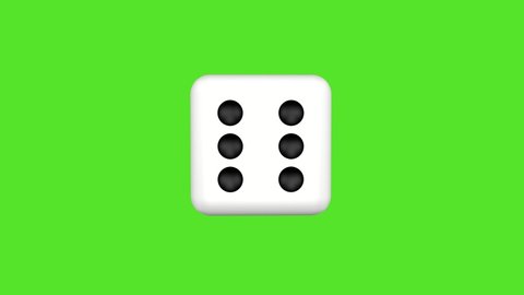 Dice Spinning On Green Screen 3d Stock Footage Video (100% Royalty-free ...