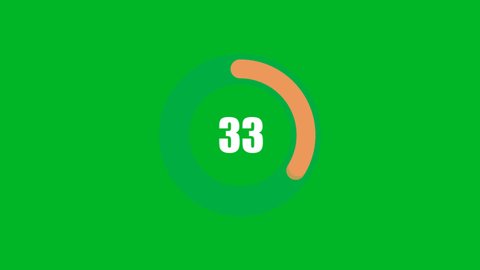 50 Circle Percentage Diagrams Modern Animation Stock Footage Video (100 ...