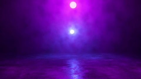 Blue Purple Illuminated Neon Spheres Fly Stock Footage Video (100% ...