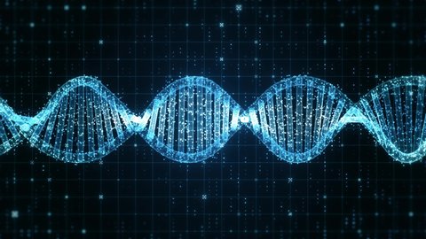 Medical Hud Dna Laboratory Research Display Stock Footage Video (100% ...