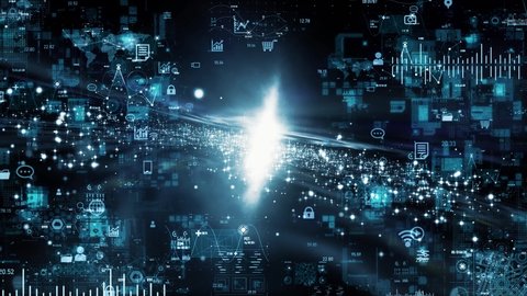 Science Technology Concept Digital Transformation Stock Footage Video ...