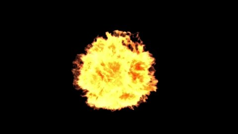 4k Fire Explosion Explosion Fire Bomb Stock Footage Video (100% Royalty ...