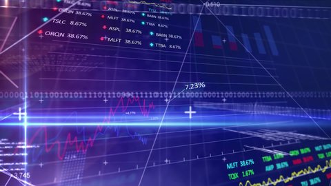 Animation Financial Graphs Data Over Violet Stock Footage Video (100% Royalty-free) 1093396541 ...