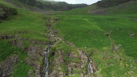 Aerial View Moss Force Waterfall Buttermere Stock Footage Video (100% ...