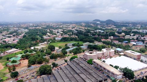 Scenic Ariel View Abuja City Nigeria Stock Footage Video (100% Royalty ...