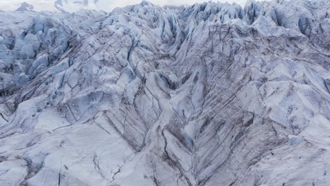 Jagged Ice Surface Large Arctic Glacier Stock Footage Video (100% ...