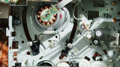 Old Video Recorder Inside Closeup Vhs Stock Footage Video (100% Royalty ...