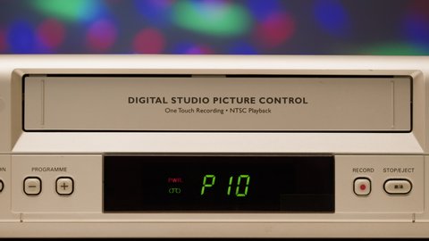 Old Video Recorder Closeup Vhs Retro Stock Footage Video (100% Royalty ...