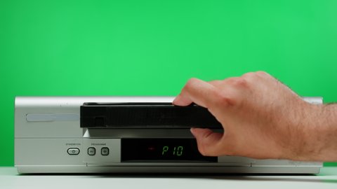 Old Video Recorder Closeup Vhs Retro Stock Footage Video (100% Royalty ...