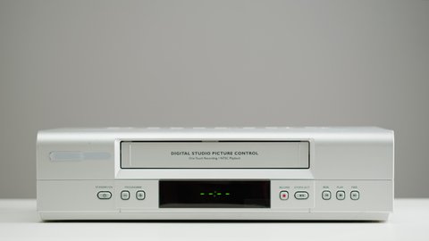 Old Video Recorder Closeup Vhs Retro Stock Footage Video (100% Royalty ...