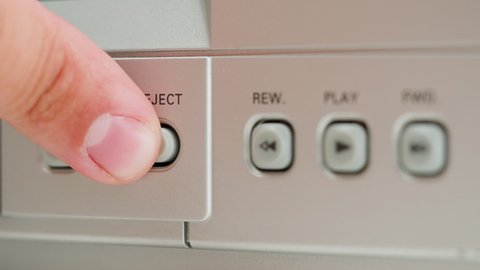 Old Video Recorder Closeup Vhs Retro Stock Footage Video (100% Royalty ...