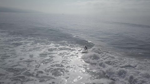 Surfing Wave Doing Floater Wet Suit Stock Footage Video (100% Royalty ...