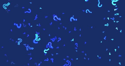 Question Marks Fall On Simple Backgroundseamless Stock Footage Video ...