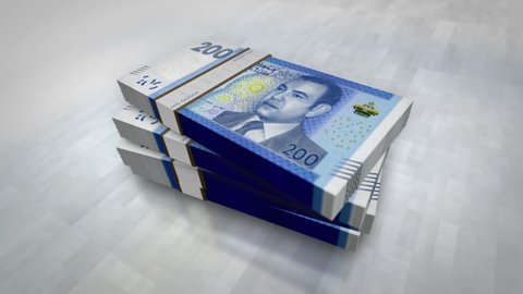 Morocco Money Moroccan Dirham Money Pile Stock Footage Video (100% ...