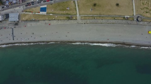 Aerial Topdown View Bray Town Busy Stock Footage Video (100% Royalty ...