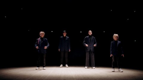 Group Talented Children Dancing Popping Style Stock Footage Video (100% ...