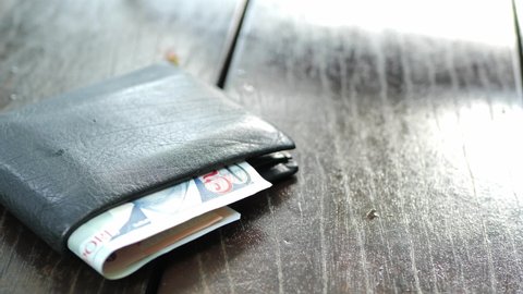 Left Wallet On Bench Park Stock Footage Video (100% Royalty-free ...